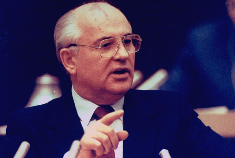 Mikhail Gorbachev, who presided over end of Cold War and Soviet Union ...